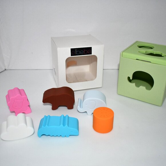 Elbebe | Toys | Elbebe Silicone Shape Matching Blocks Set | Poshmark